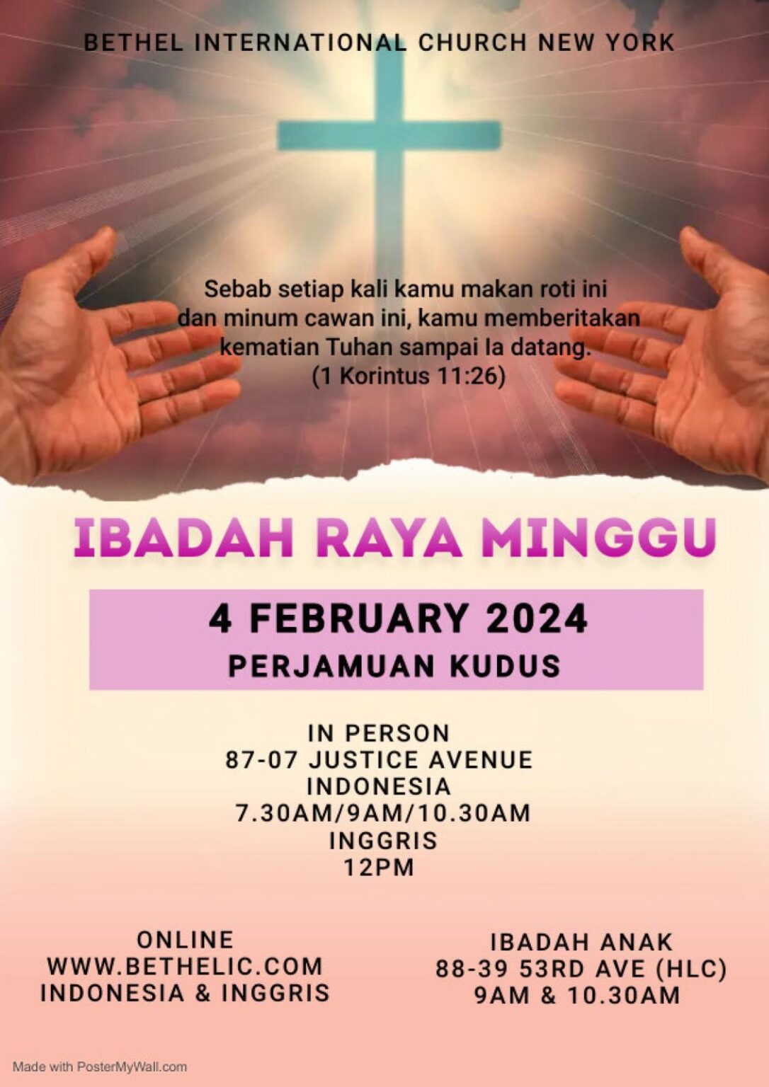 Ibadah Raya Minggu | Bethel International Church