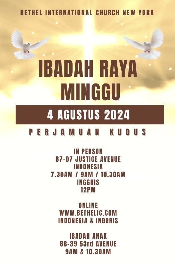 Ibadah Raya Minggu | Bethel International Church